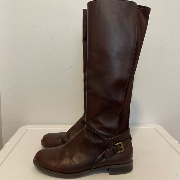 Michelle D | Shoes | Michelle D Brown Leather Knee High Boots | Poshmark